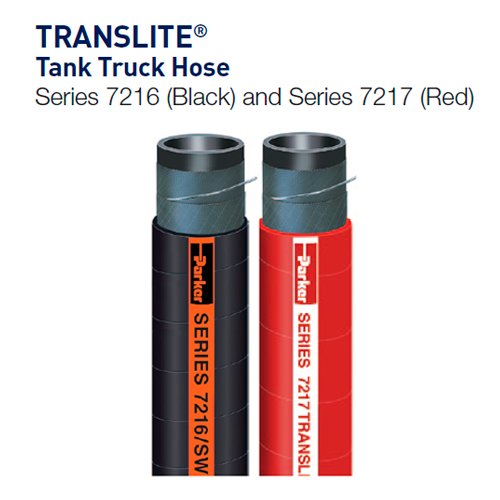 TRANSLITE® Tank Truck Hose Series 7216 (Black) and Series 7217 (Red)