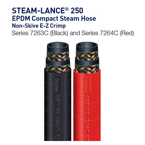 STEAM-LANCE® 250 EPDM Compact Steam Hose Non-Skive E-Z Crimp Series ...