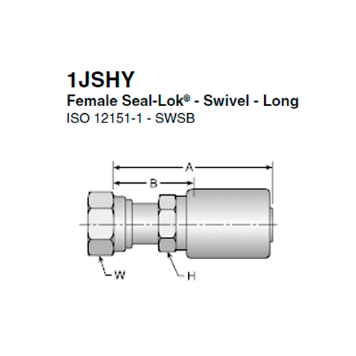 1JSHY Female Seal-Lok® - Swivel - Long ISO 12151-1 - SWSB